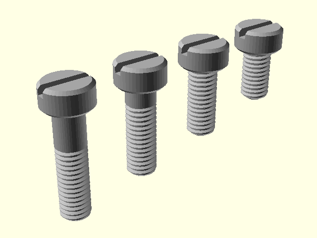M8 bolts and nuts library | 3D models download | Creality Cloud