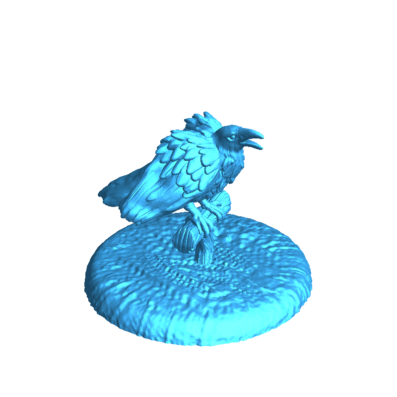 Characters & Creatures STL Download - Raven Actionby M3DM
