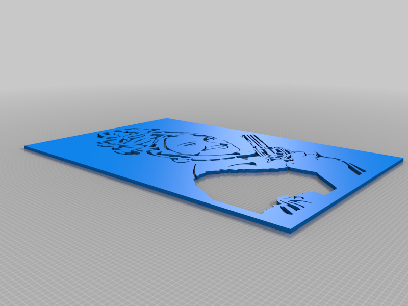 Free Toys & Games STL Download - Gun Girl stencil 4by SMT_M 🦊