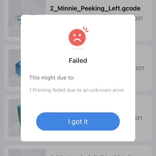 Very often when I try to print stuff through uploading from Cura to the ...