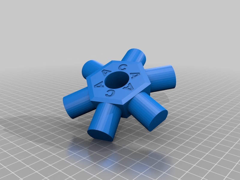 Geodesic Dome 4V Connector for 3/4" PVC pipe | 3D models download ...