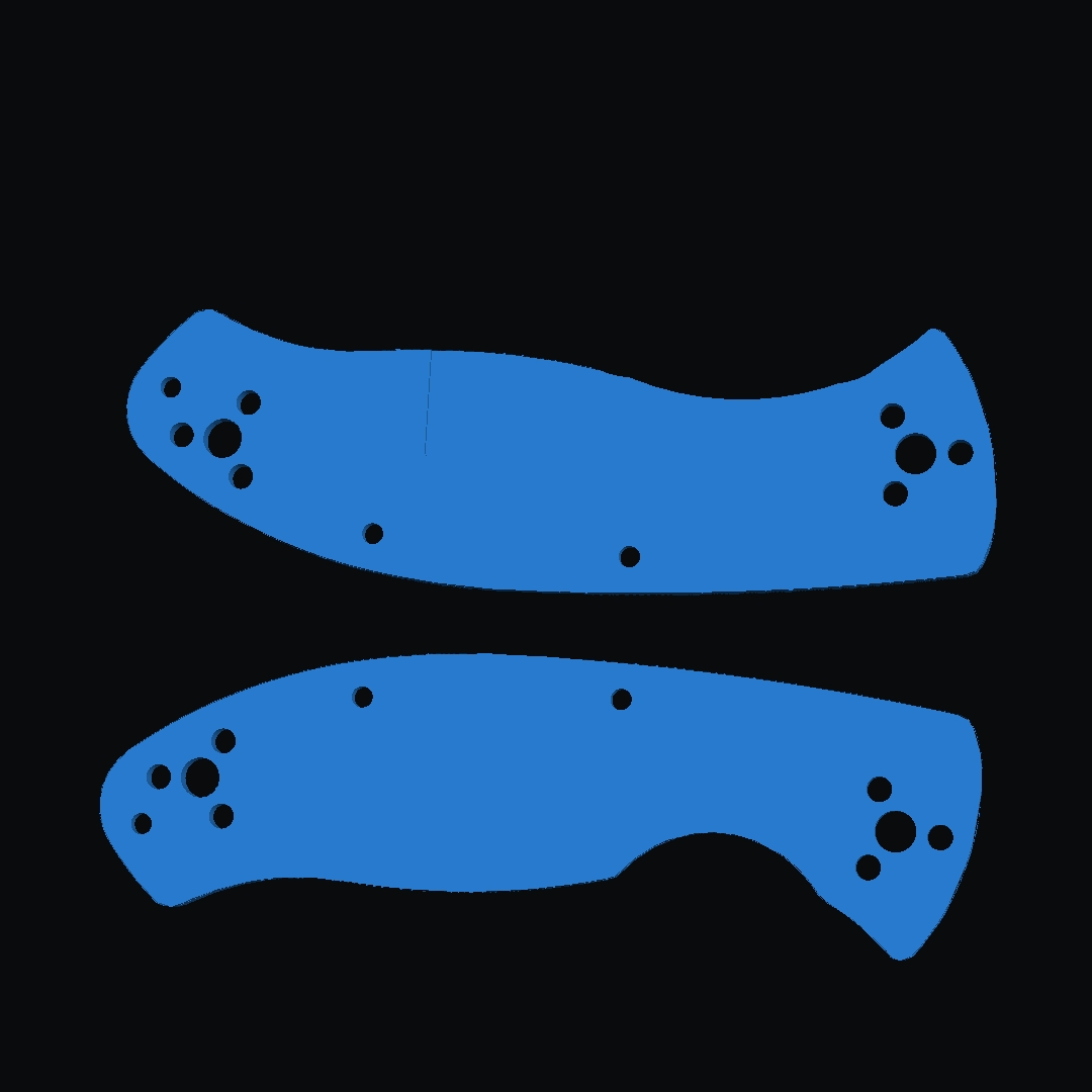 Free Tools & Spare Parts STL Download - spyderco scales by 3D Rookie