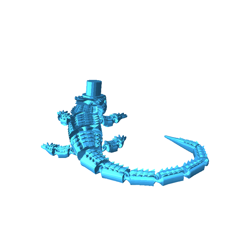 Top hat lizard by guagieking7 | 3D models download | Creality Cloud