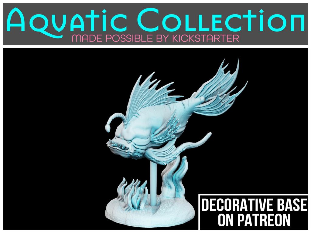 Angler Fish Monstrosity - Tabletop Miniature | 3D models download ...