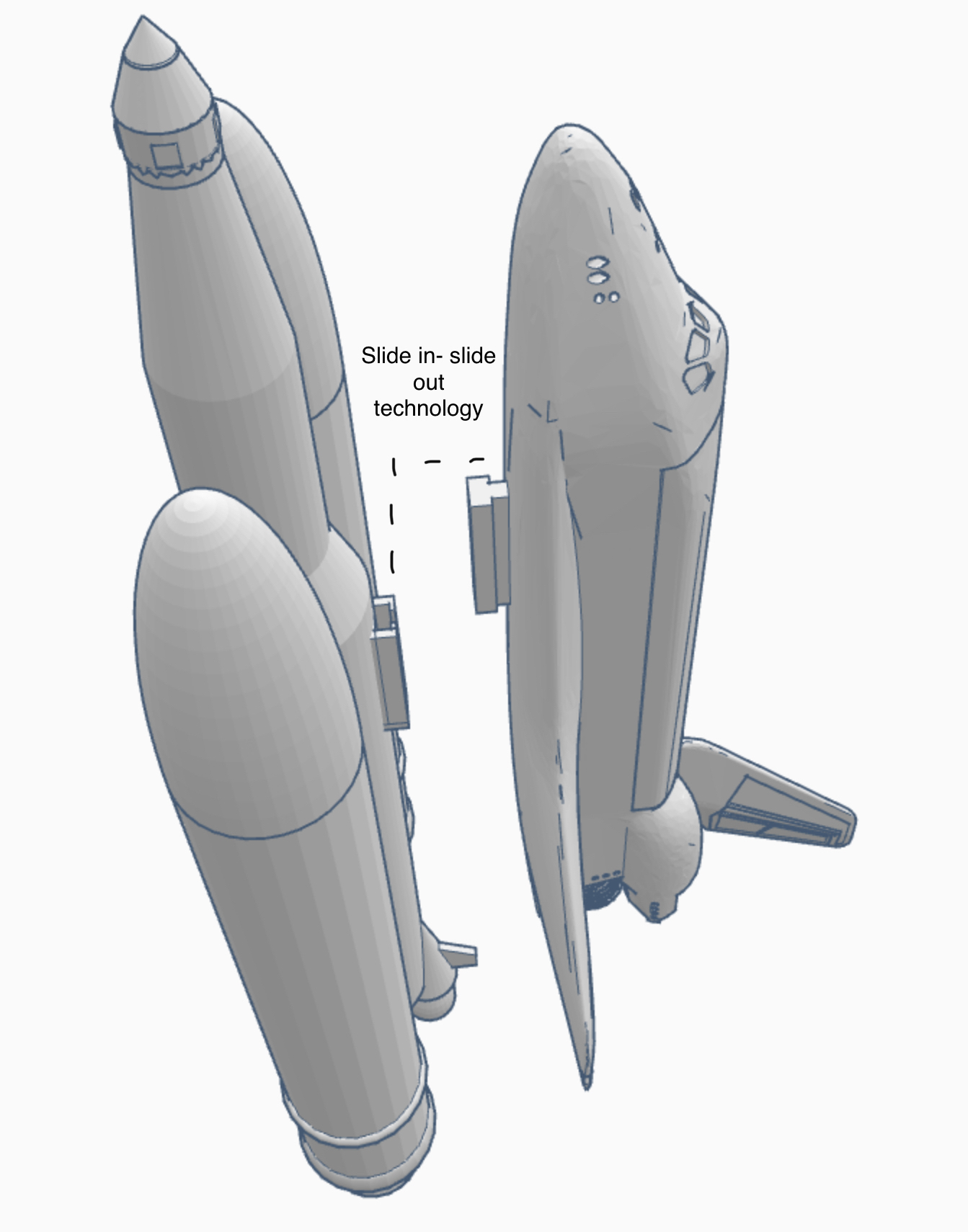 Spaceship *fully detachable* | 3D models download | Creality Cloud