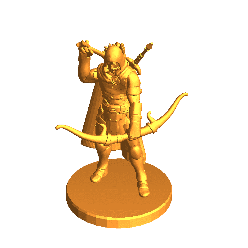 Free Characters & Creatures STL Download - Human Rangerby Ezequiel Dawson