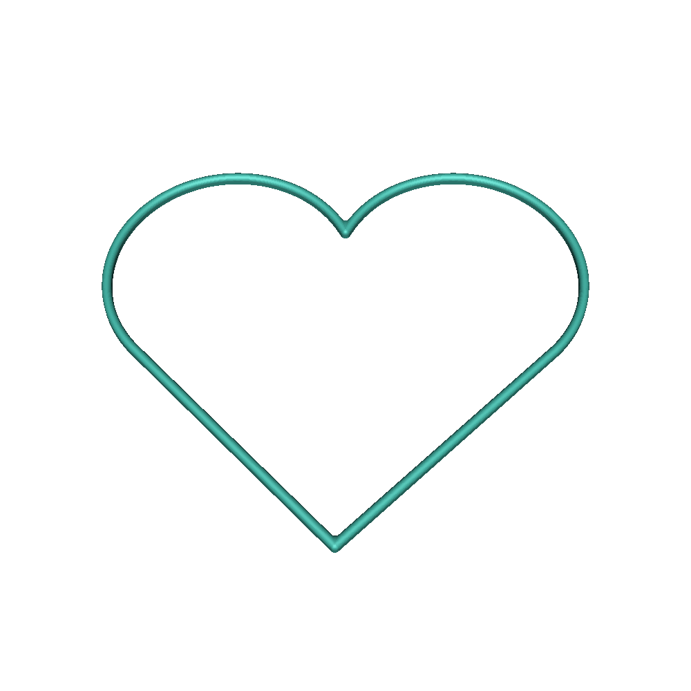 Free Digital Art STL Download - corazón by Nina Ponce 3D