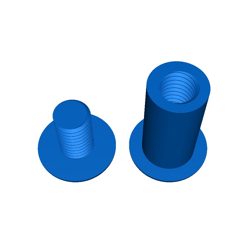 Free Tools & Spare Parts STL Download - post hex screw by Thomas Mcfall