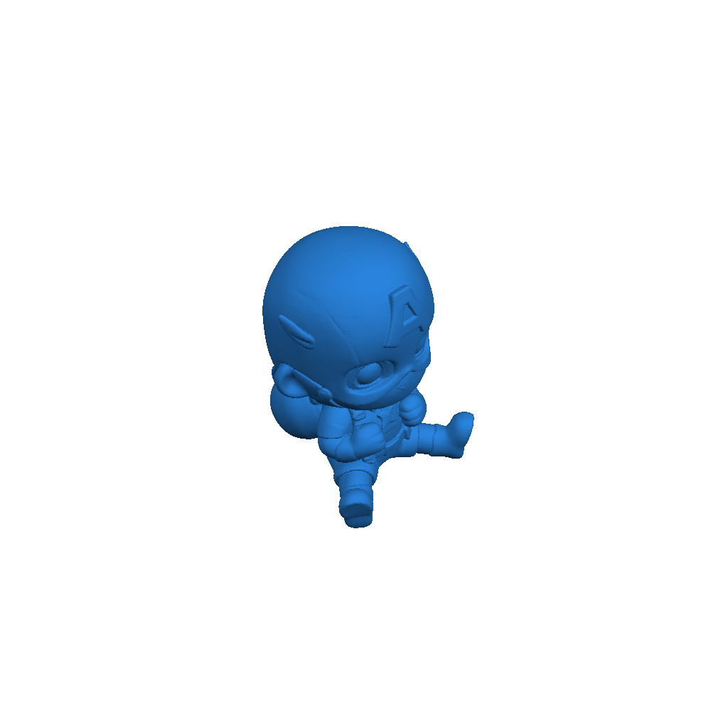 3D Printer Files | 3MF File | Chibi Captain America | Creality Cloud