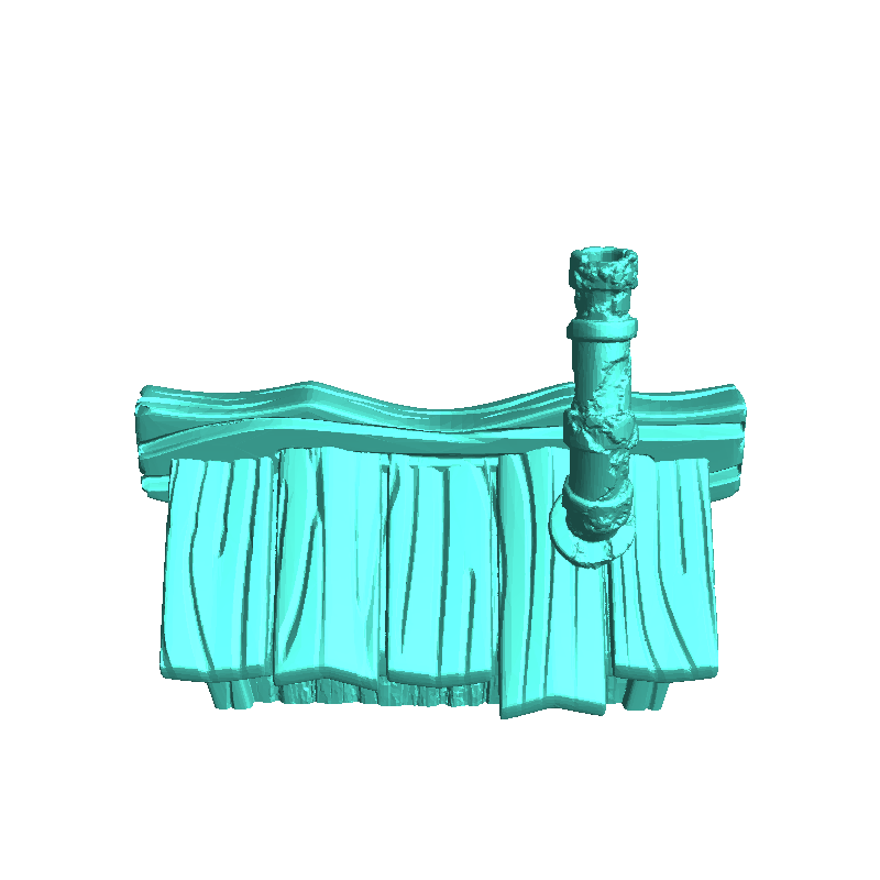 Other STL Download - Medieval workshop with large annex tank and drain ...