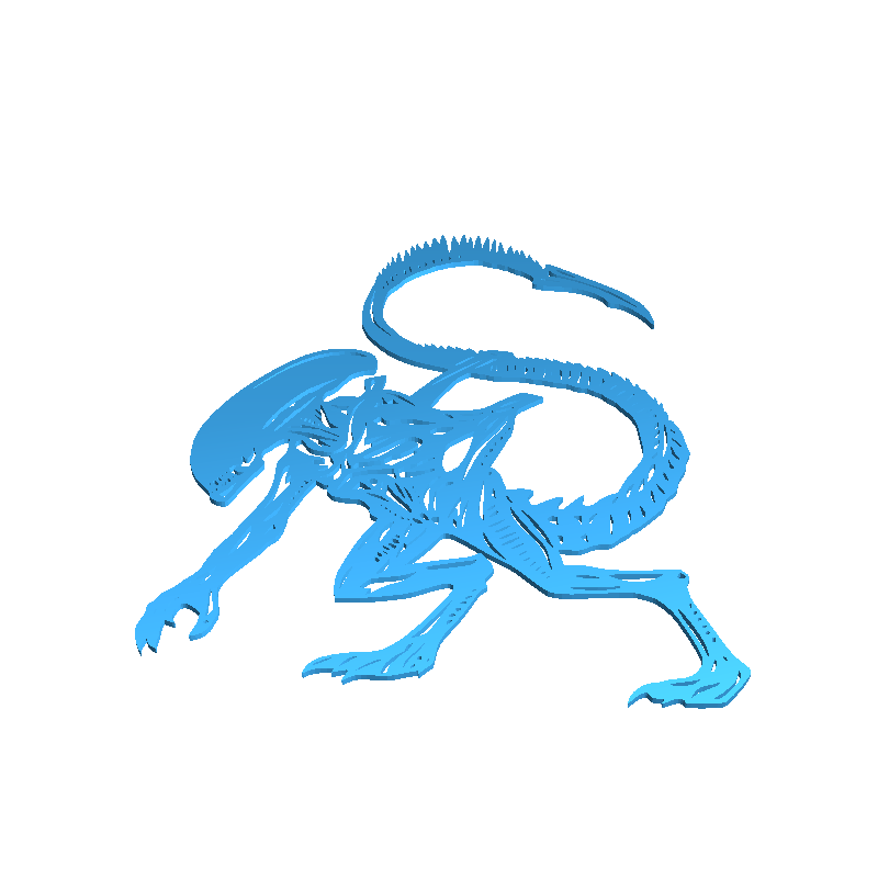 alien Wall art awesome file. | Creality Cloud