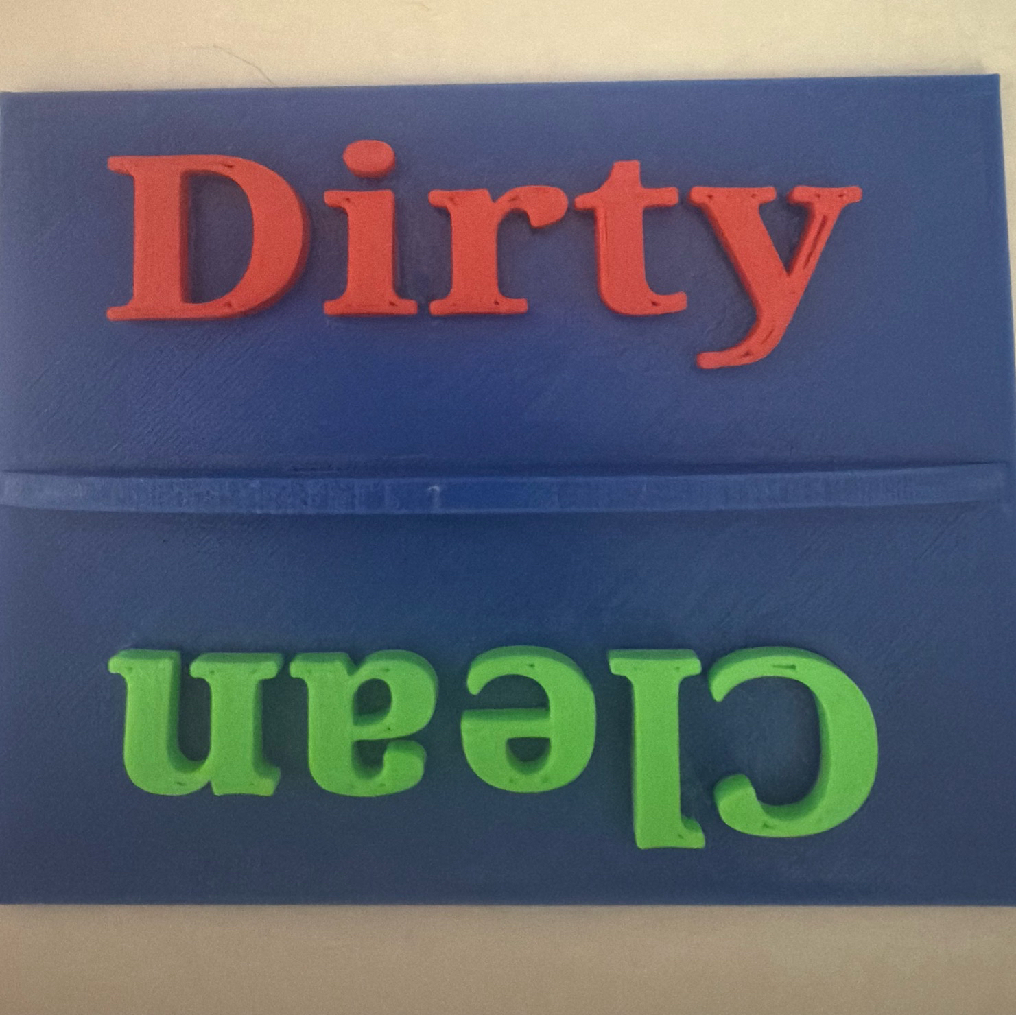 3D Printer Files | 3MF File | Clean Dirty Dishwasher Sign | Creality Cloud