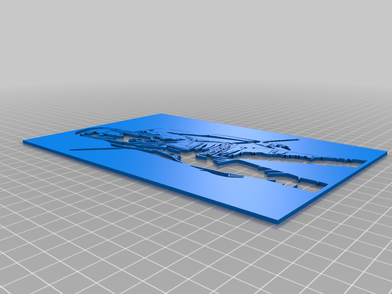 TWD Michonne stencil | 3D models download | Creality Cloud