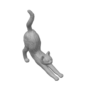 3D Printer Files | 3MF File | Stretching cat | Creality Cloud