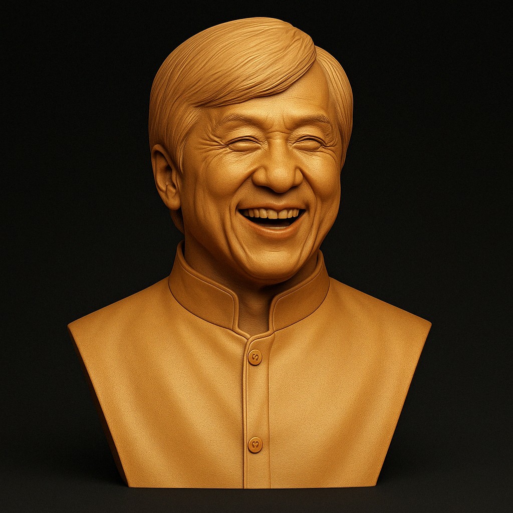 Sculptures & Artworks STL Download - Jackie Chan bust Movieby Ha333aP