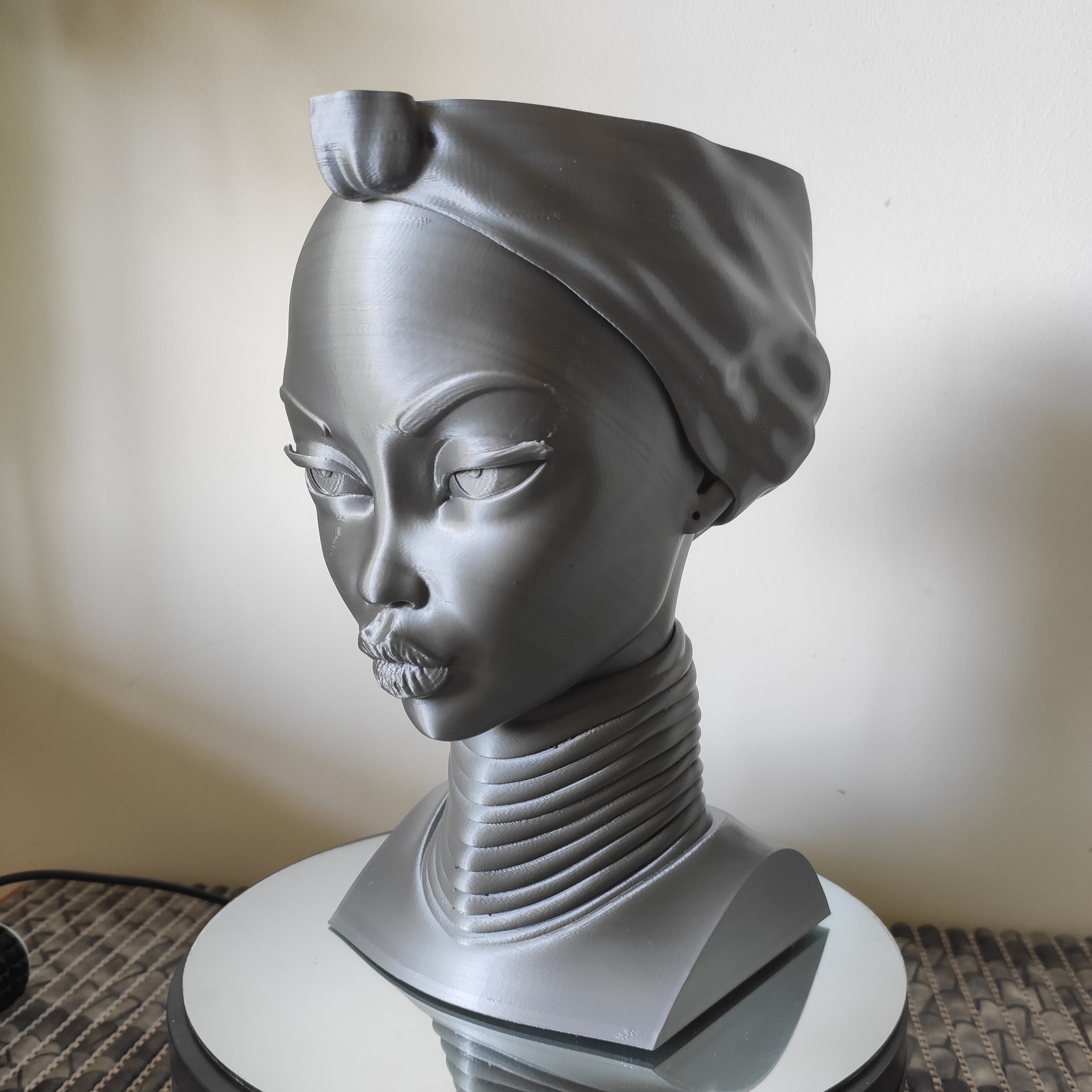 African bust planter pot | 3D models download | Creality Cloud