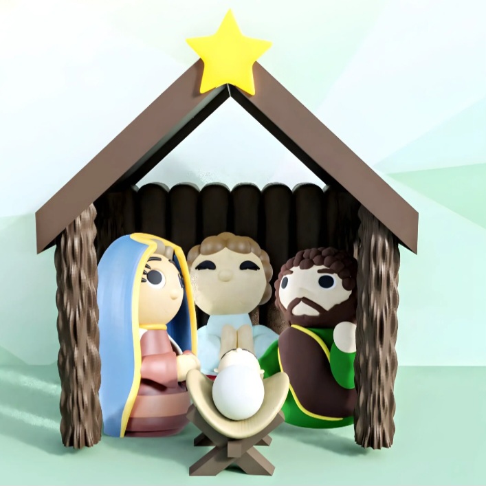 Overview: This 3D-printed Nativity Scene captures the timeless beauty ...