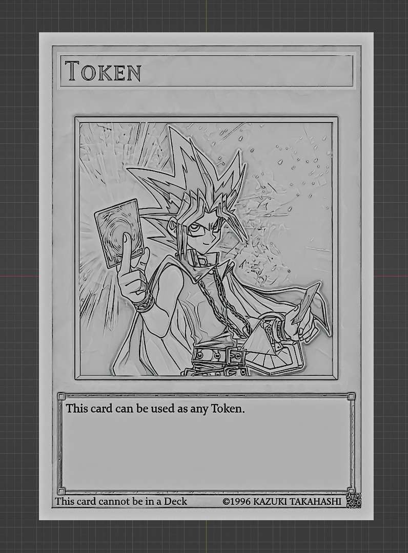 yugi token card - yugioh | 3D models download | Creality Cloud