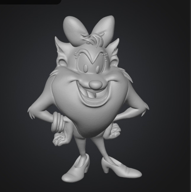 gratuita Other STL Descarga - Lady Taz Female Taz Tazette - TrashyPrinting