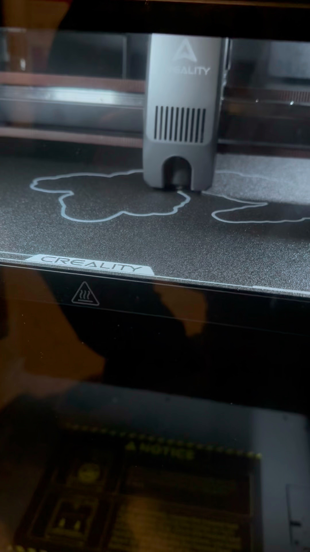 Having fun with my K2 Plus PLA white. Armadillo lizard | Creality Cloud