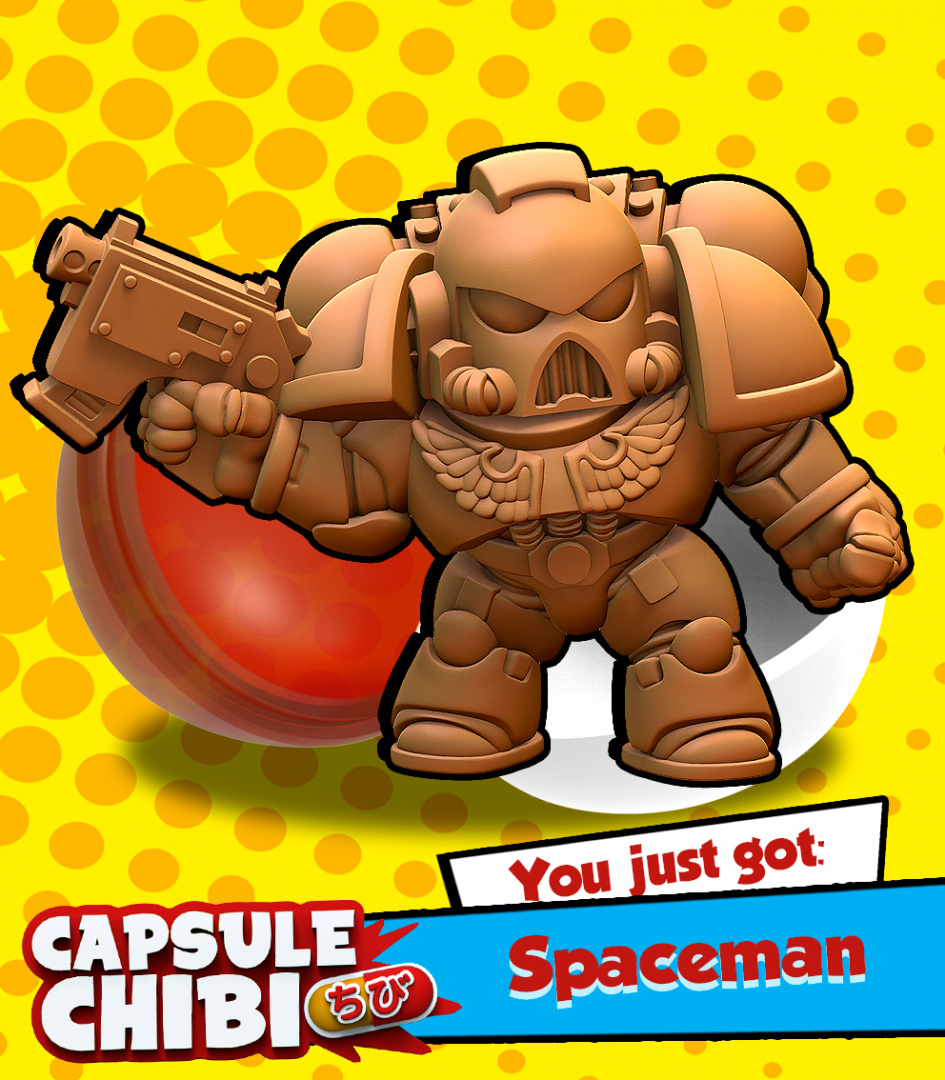 Warhammer Chibi - Spaceman | 3D models download | Creality Cloud