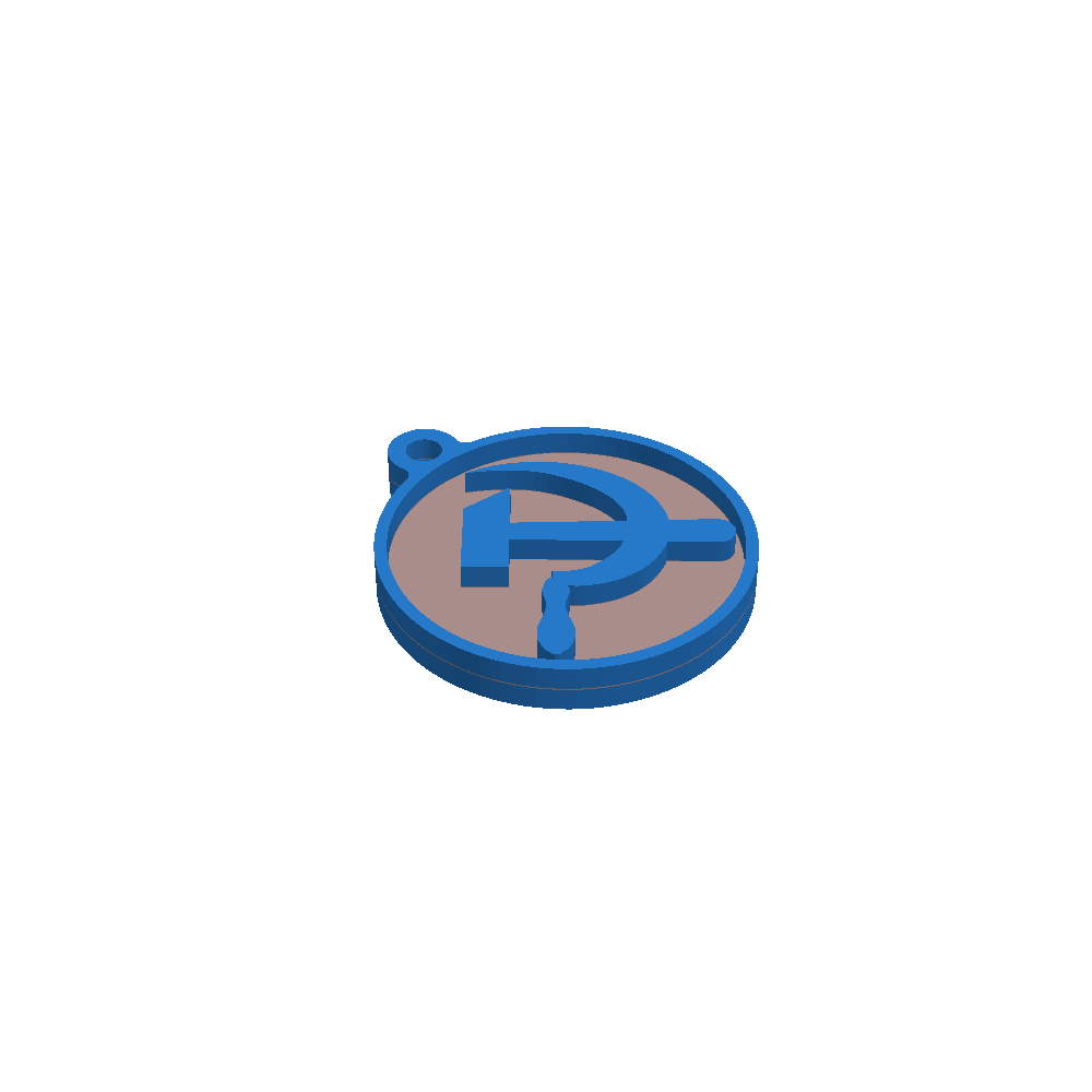 Free Personal Accessories STL Download - hammer and sickle keychain ⚒ ...