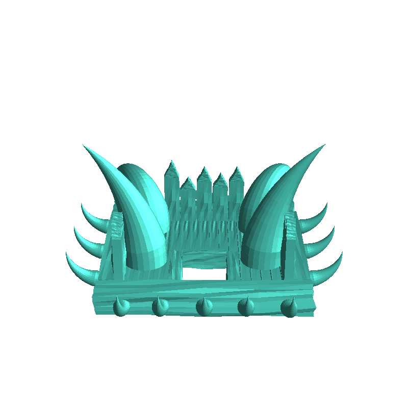 Characters & Creatures STL Download - Medieval modular orc wall with ...