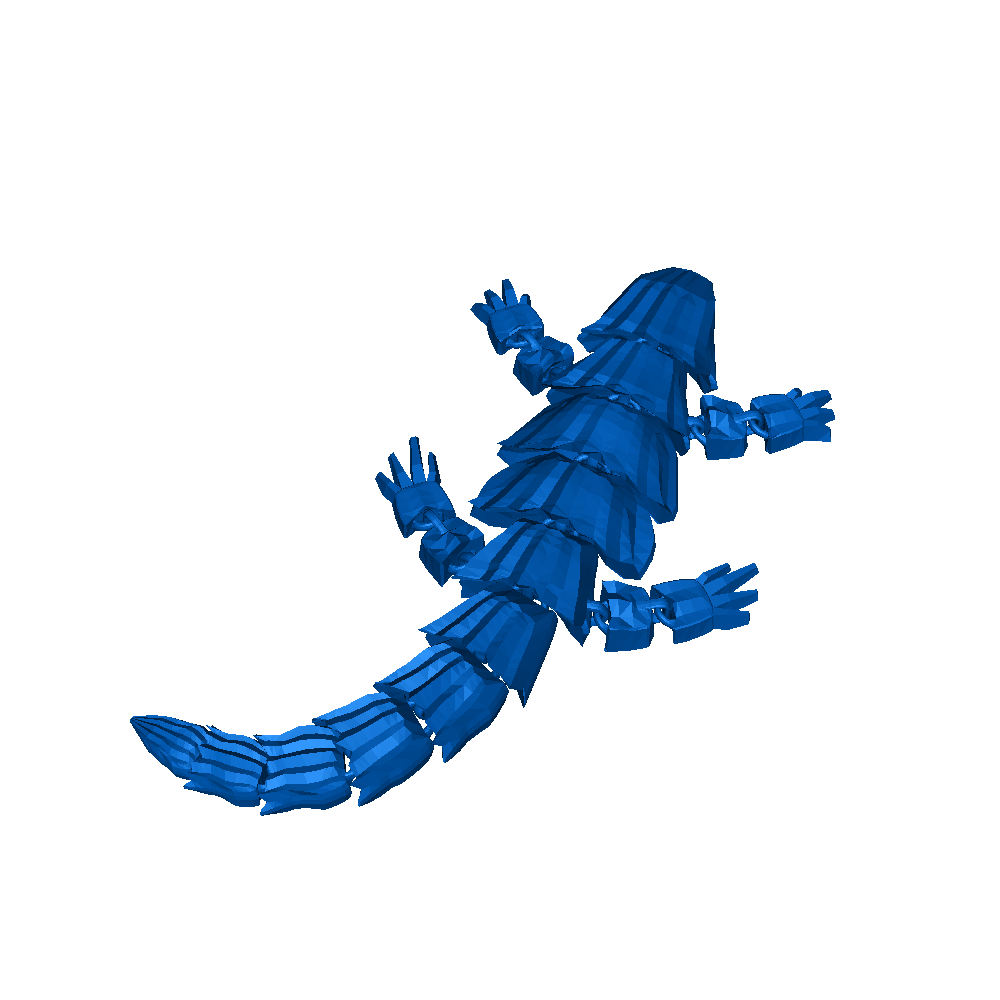 Armadillo Lizard - Articulated | 3D models download | Creality Cloud