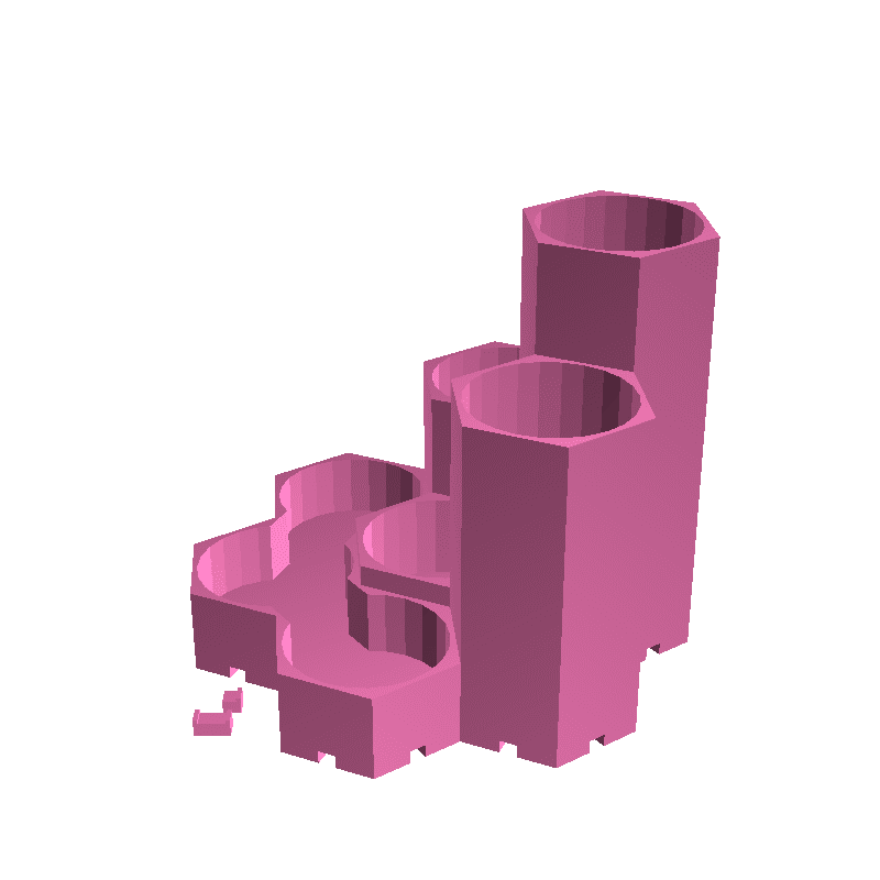 Connectable hex pen holders | 3D models download | Creality Cloud