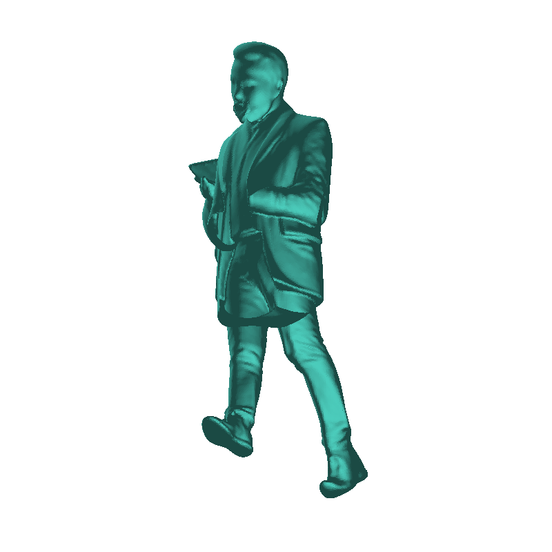Characters & Creatures STL Download - man walking 09by xhobby1