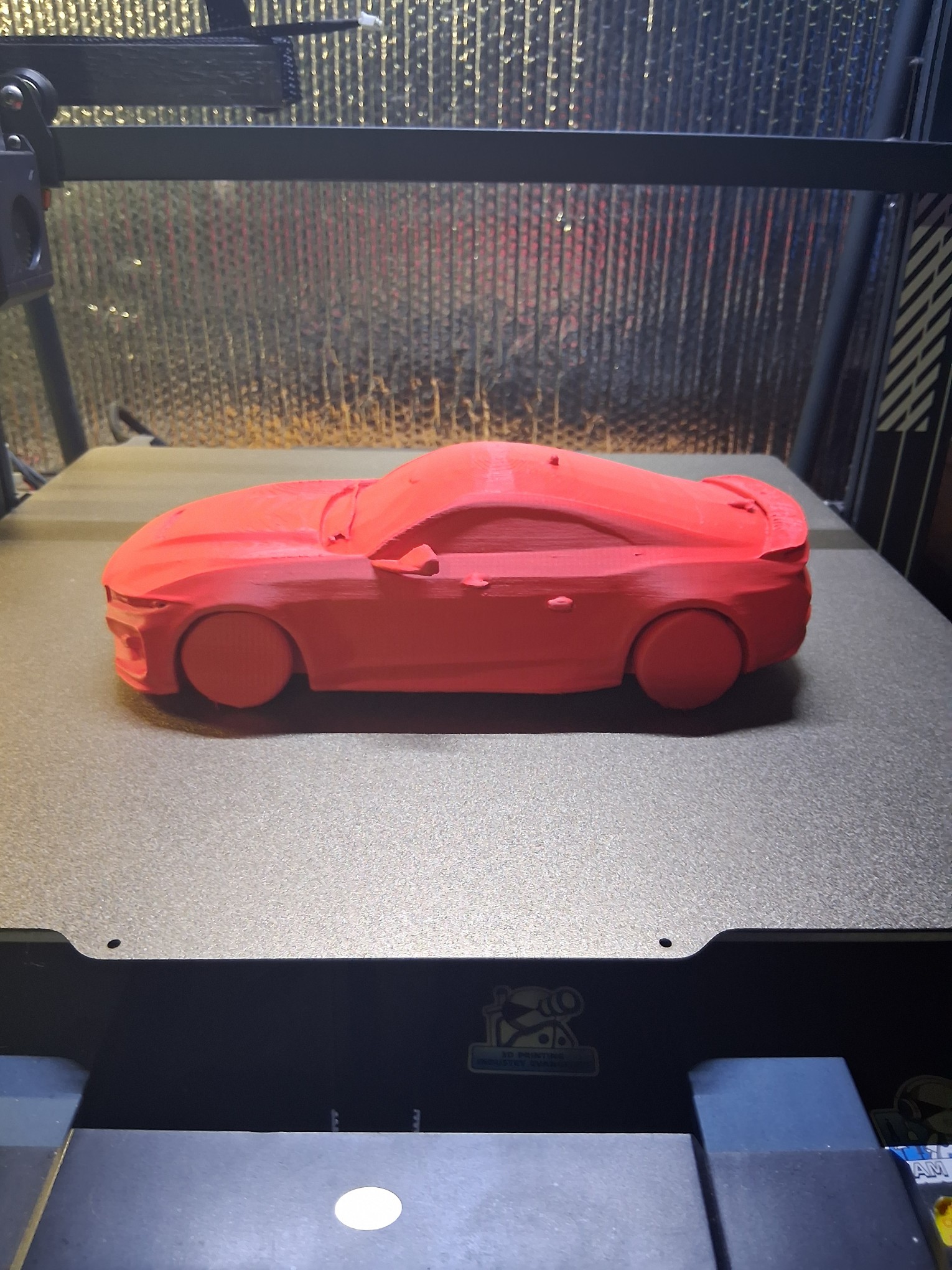 a buddy wanted me to scan is mustang and print it well it took about 3 ...
