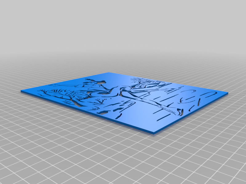 Free Digital Art STL Download - Figure Skater stencilby SMT_M 🦊