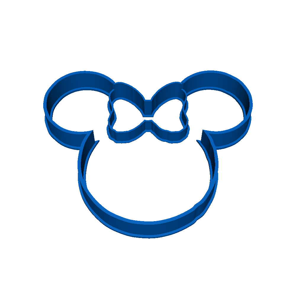 Free Board Games & Card Games STL Download - Minnie cookie cutterby ...