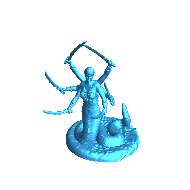 Characters & Creatures STL Download - Snake Queenby M3DM