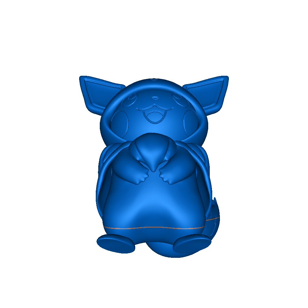 Free Characters & Creatures STL Download - Pikachu Evoli by Steven MALBET