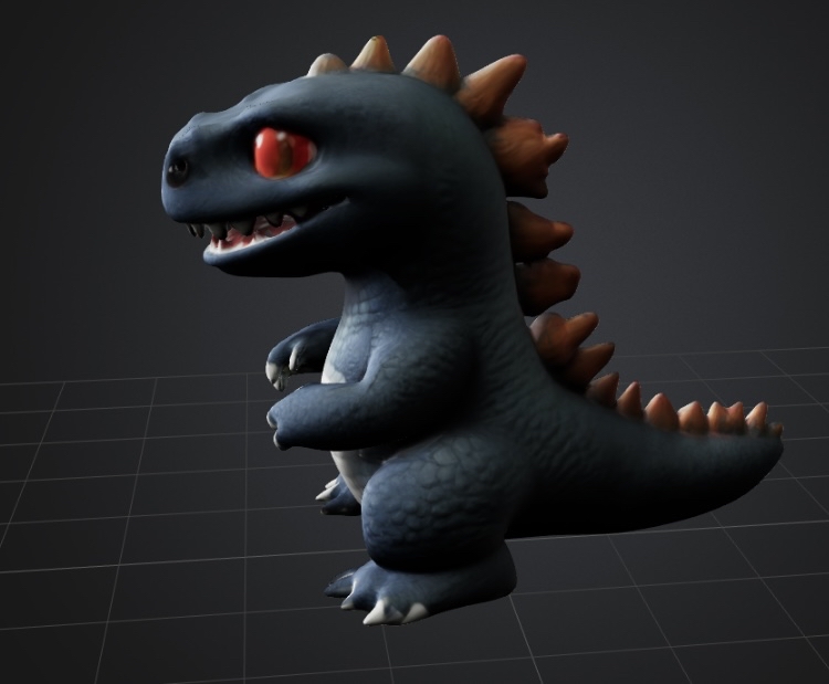 Characters & Creatures STL Download - Chibi Godzillaby Rhandy Norton ...