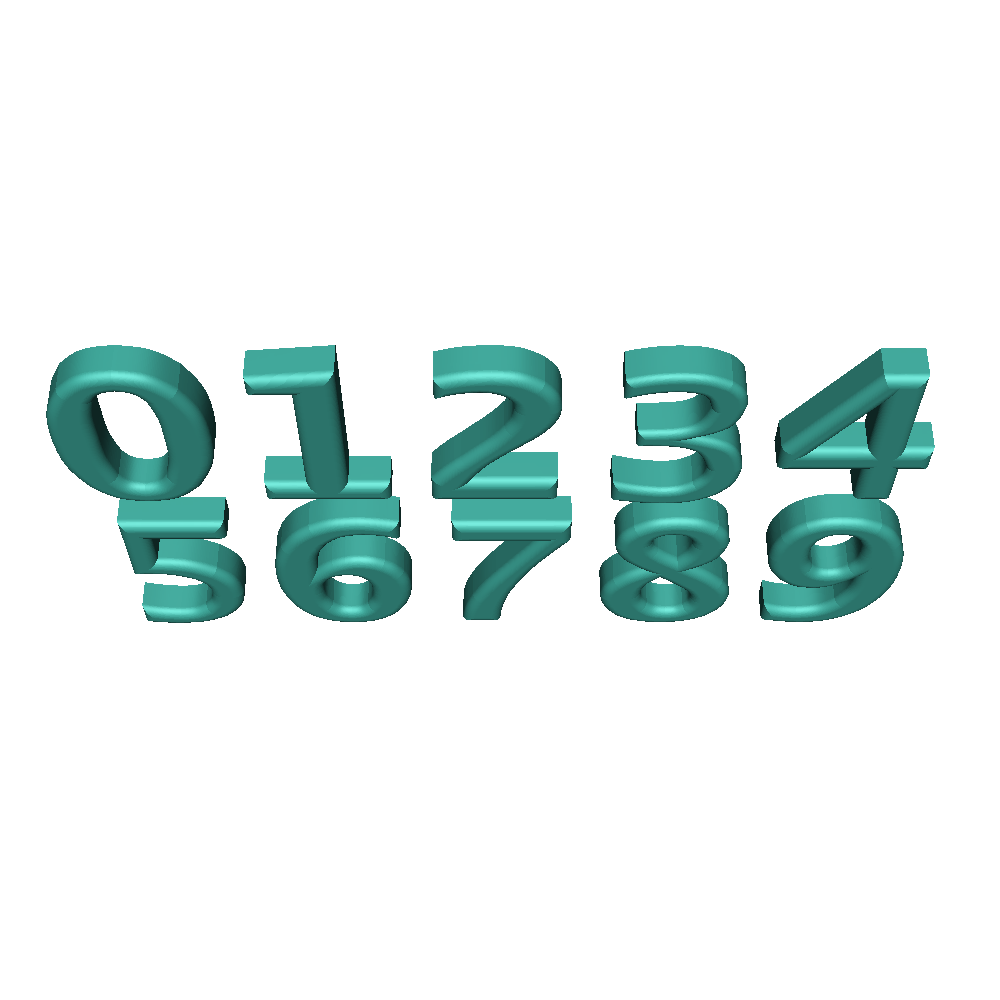 3D Printer Files | 3MF File | Numbers | Creality Cloud