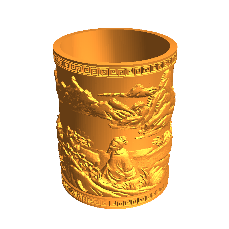 Free Home Decorations & Ornaments STL Download - Pencil Container 2by MKhai