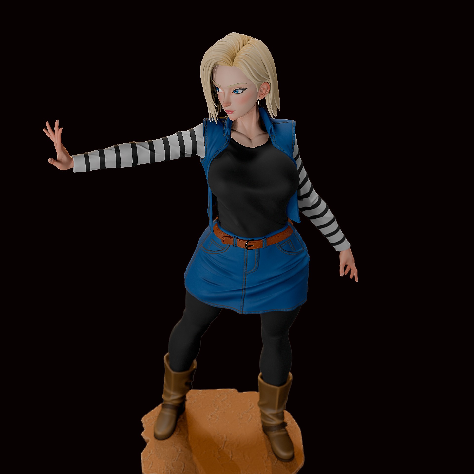 Free Characters & Creatures STL Download - Número 18 DBZby Tadokari