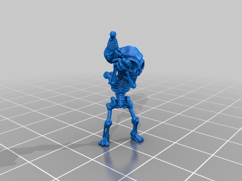 Skeletal Zeta-Reticulan Minion | 3D models download | Creality Cloud