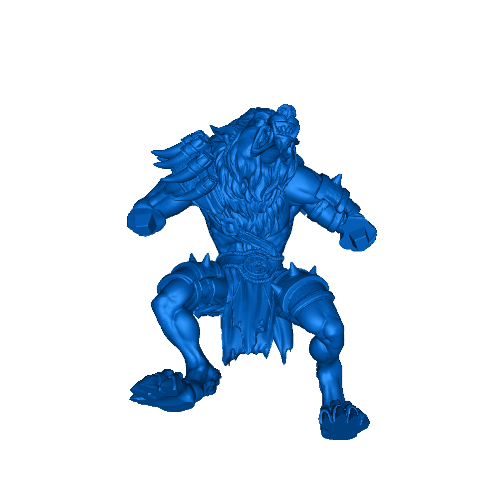 Free Characters & Creatures STL Download - werewolf by art _crazy69