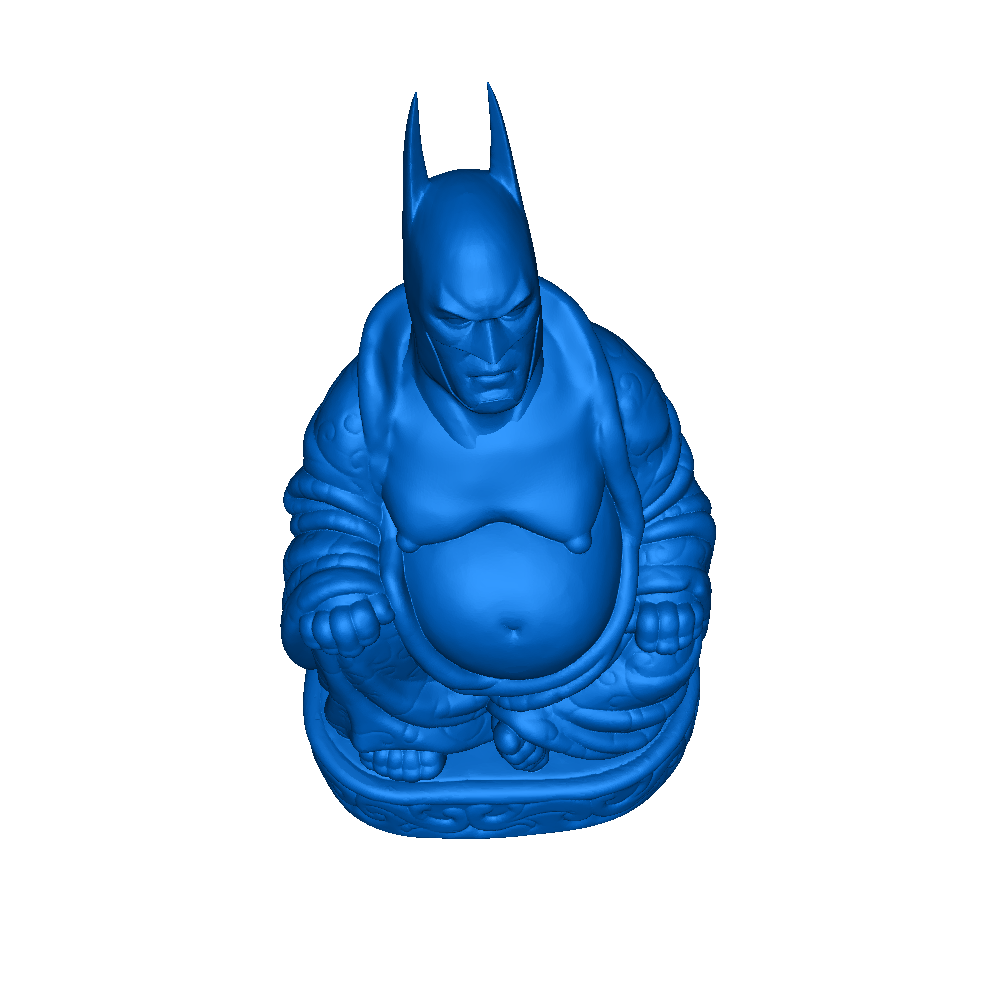 Free Sculptures & Artworks STL Download - Buda Batman by Darth Vader Coin