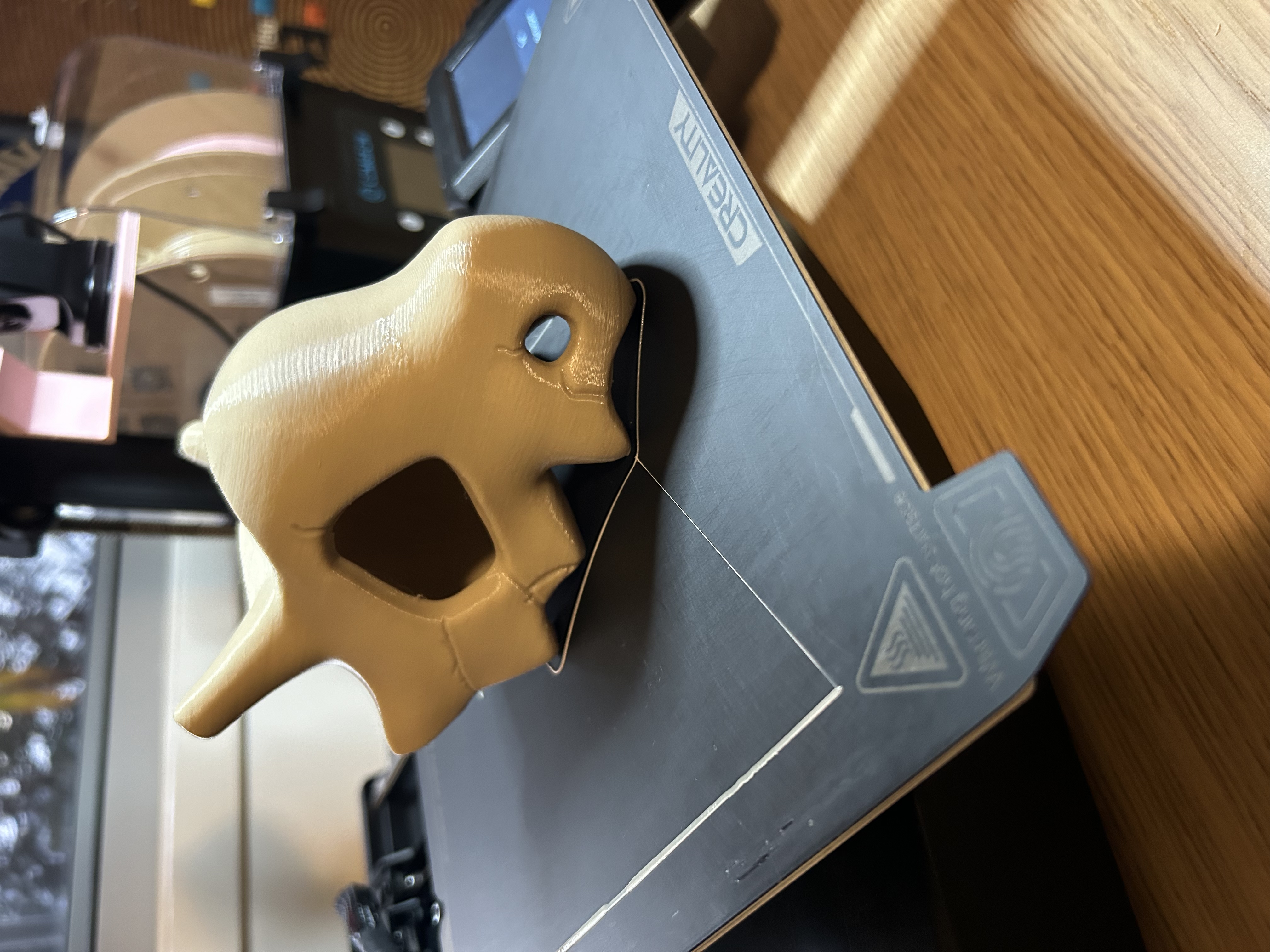 Very cool design Printed on my KE with eSun bone high speed PLA ...