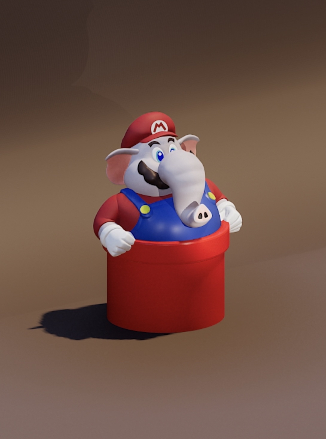 MARIO ELEFANTE - MARIO ELEPHANT -POSE 3 | 3D models download | Creality ...