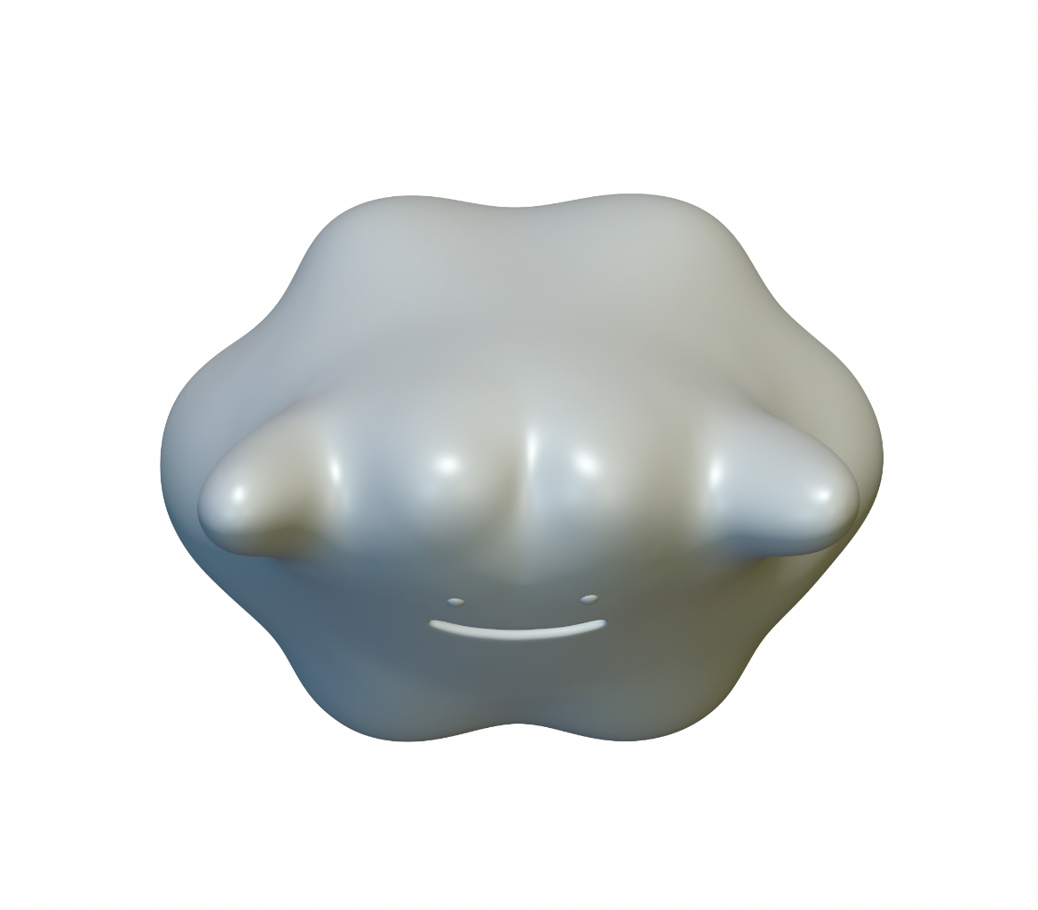 Pokemon Ditto #132 - Ready for 3D Printing! | 3D models download ...