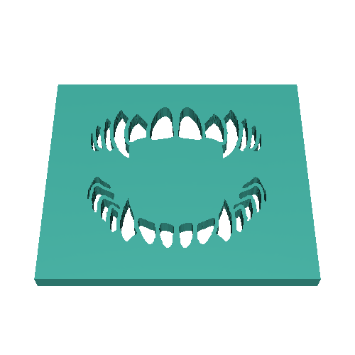Free Stationery & Learning Tools STL Download - Teeth stencilby ...