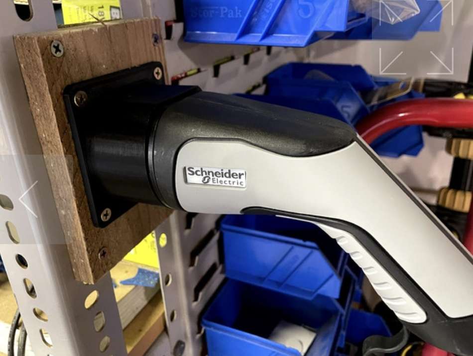 CCS Type 2 EV plug charger holder - Thingiverse | 3D models download ...