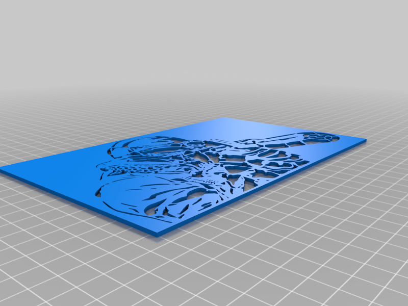 Free Digital Art STL Download - Sniper stencil 3by SMT_M 🦊