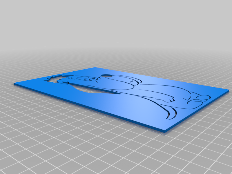 Droopy stencil | 3D models download | Creality Cloud
