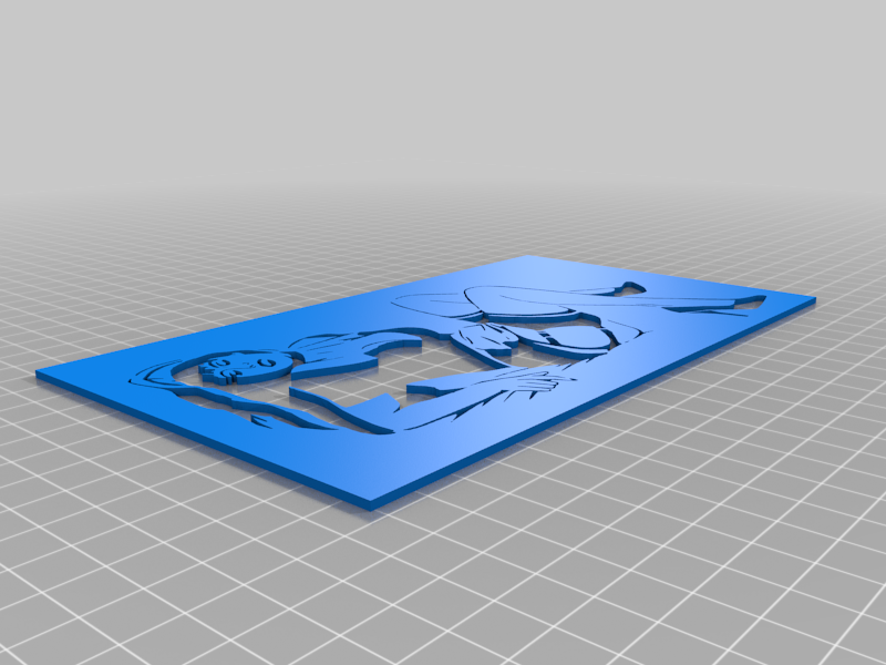 Free Digital Art STL Download - Maid stencilby SMT_M 🦊